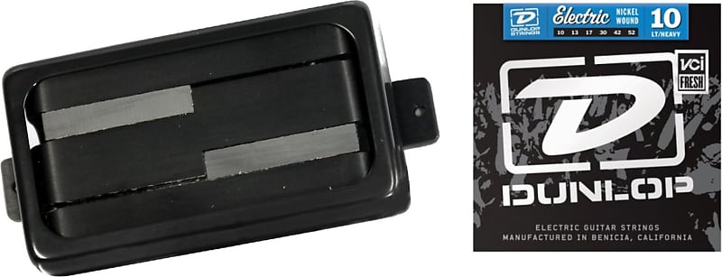 Lace Alumitone Humbucker Pickup - Black Ring w/ Dunlop | Reverb