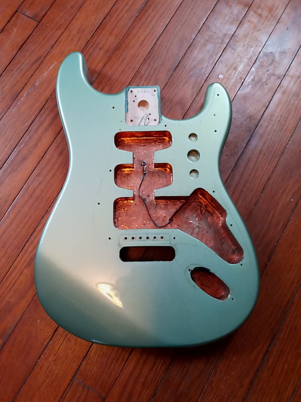 Fender MIM Stratocaster Body Sage Green Metallic | Reverb