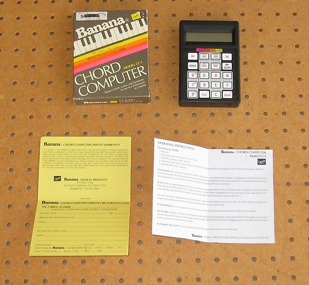 Banana CC-1 Chord Computer for Keyboard 70s (NOS) | Reverb