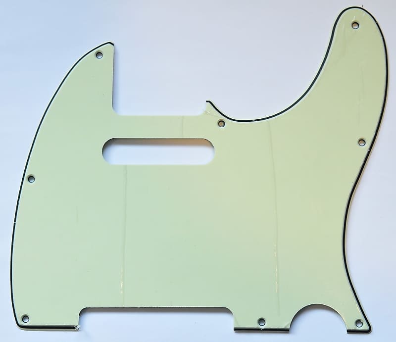 Fender Telecaster celluloid nitrate mint green pickguard | Reverb