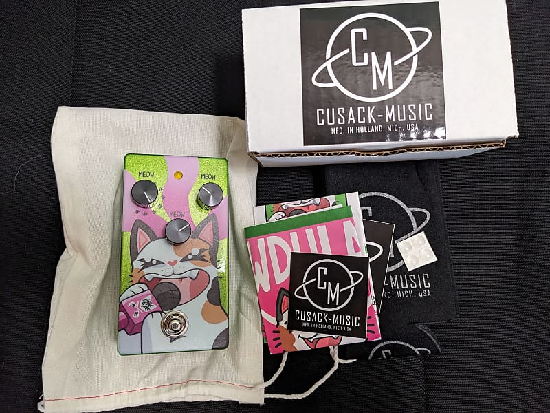 Cusack Music Meowdulator Cat Synth Guitar Pedal 2024 - Lime | Reverb