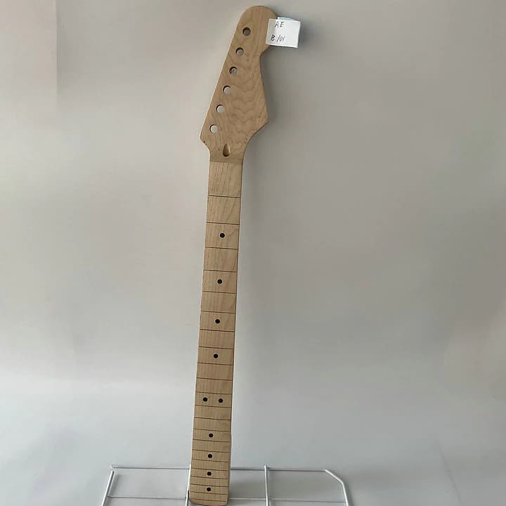 Unfinished Maple Strat Style Guitar Neck | Reverb