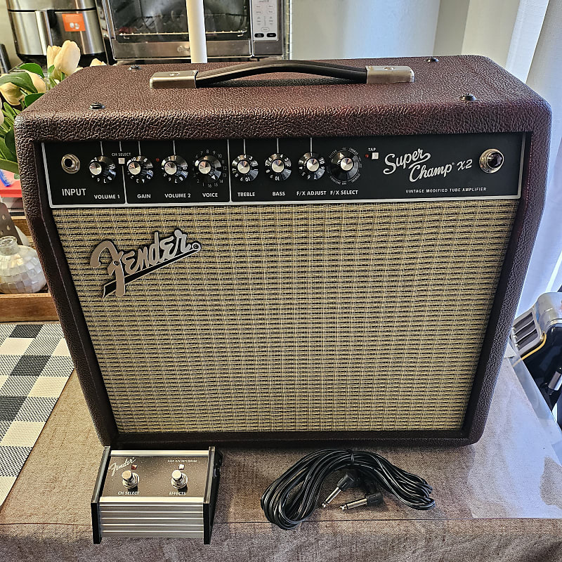 Fender Super Champ X2 "Wine Red" Limited Edition 15-Watt | Reverb