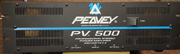 Peavey PV500 Stereo 500 Watt Power Amplifier | Reverb