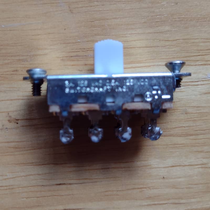 Switchcraft On-Off-On Slide Switch For Fender Mustang - WHITE | Reverb