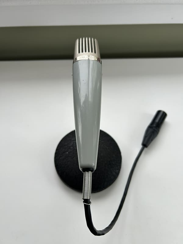 1960s Grundig GBM 125 Ribbon Microphone - with Stand | Reverb UK