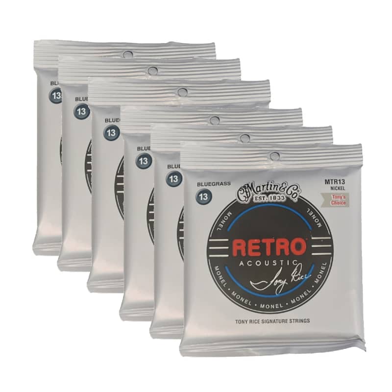 6-Pack Martin MTR13 Tony Rice Signature Bluegrass Retro | Reverb
