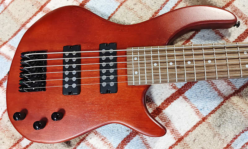 Dean Edge 1 6-String Bass Vintage Mahogany DMT Pickups, | Reverb