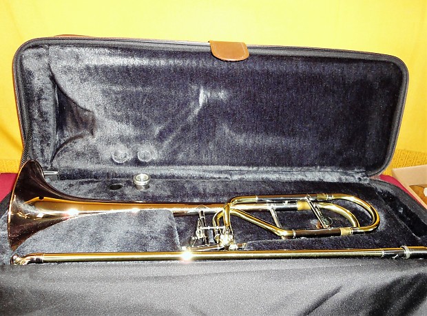 Jupiter JSL-1236R-O F Trigger Trombone in Plush Case & Extra | Reverb