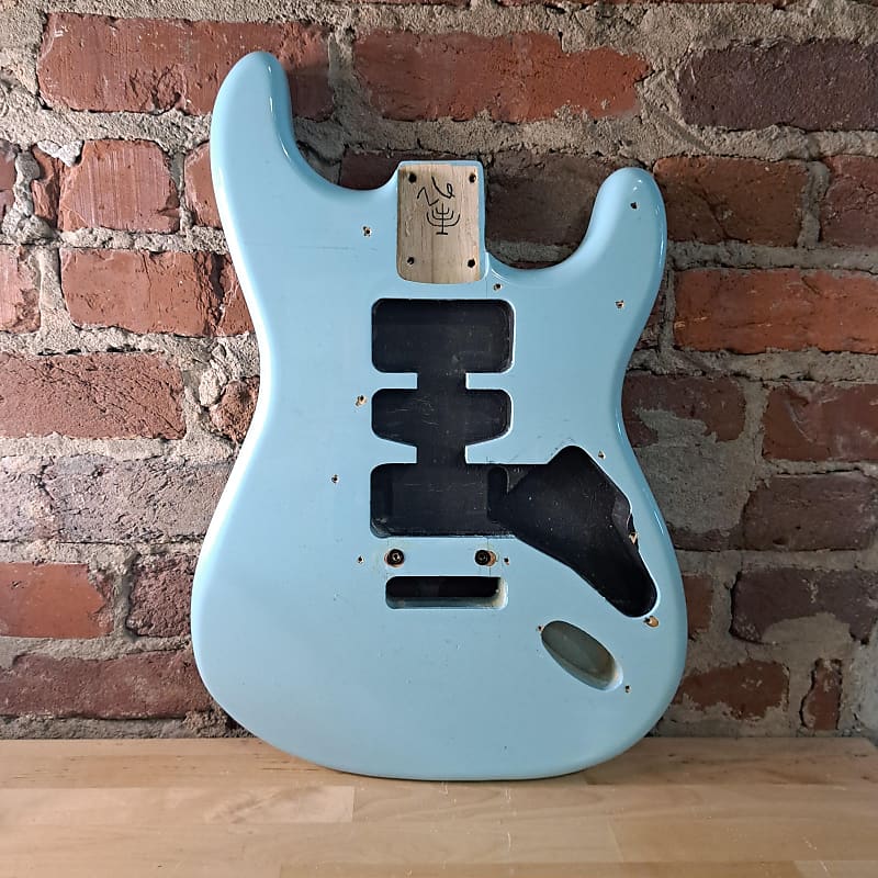 Fender / Squier Strat Guitar Body (Daphne Blue) | Reverb