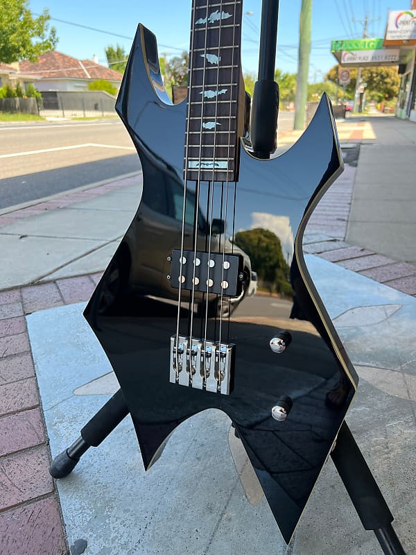 BC Rich Revenge 4-String Warlock Electric Bass | Black ~ON | Reverb