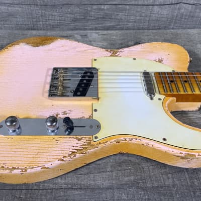 Custom Build 50s White Guard Telecaster 2023 - Pink over | Reverb