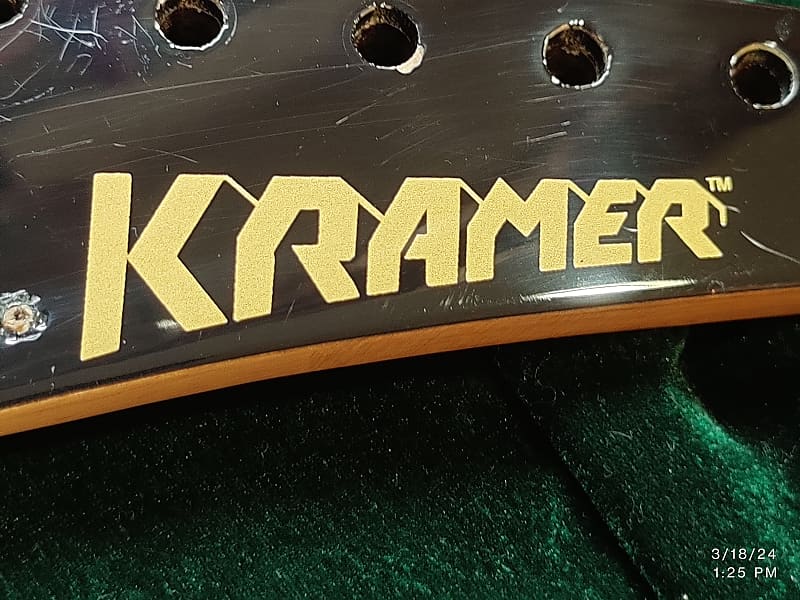 Kramer Electric Guitar Neck 1990's - Black | Reverb