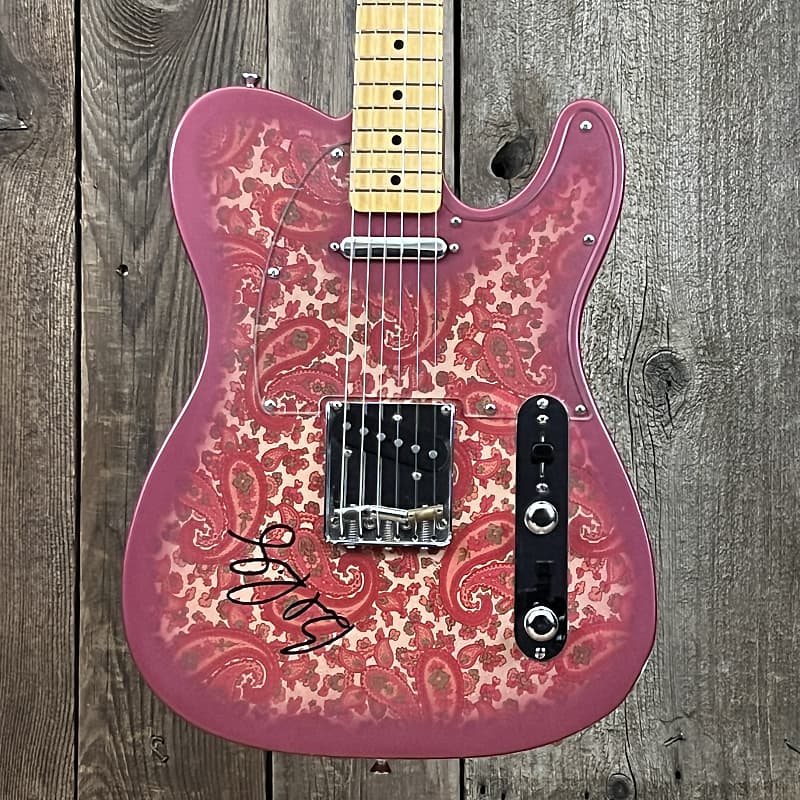 Crook Paisley Tele - Vintage Pink Paisley early | Reverb Australia