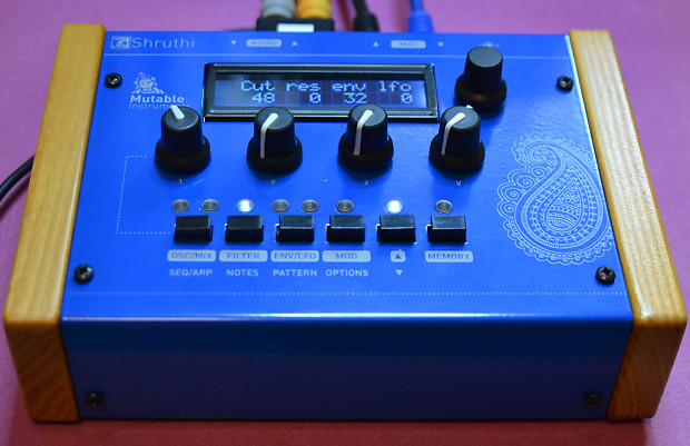 Mutable Instruments Shruthi 1 SMR4 mk2 -- hybrid synthesizer | Reverb