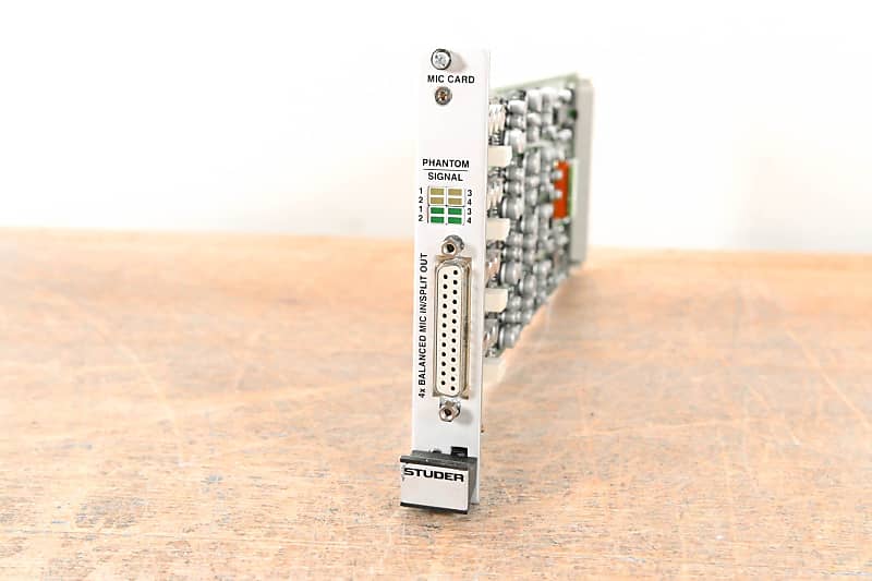 Studer Mic/Line In Card for D21m Modular I/O System CG01HSC | Reverb