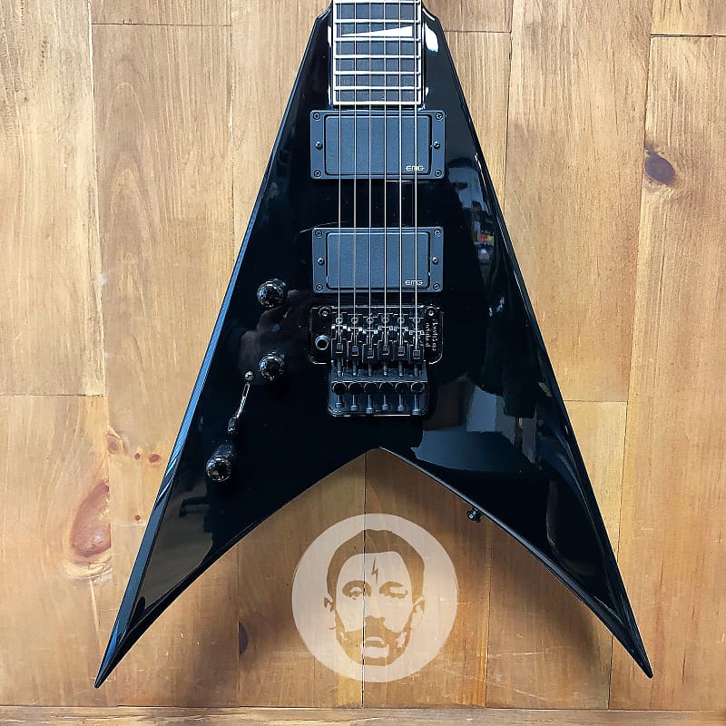 2004 Jackson King V Left-Handed USA Black w/molded case - | Reverb