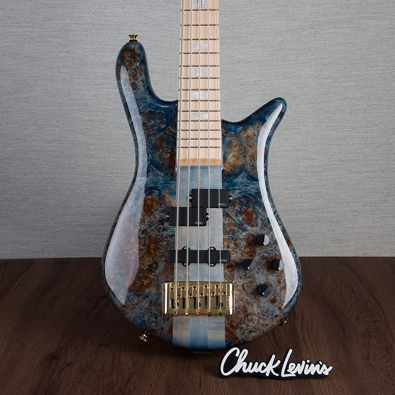 Spector Euro 5 LT 5-String Bass Guitar - Exotic Poplar Burl | Reverb