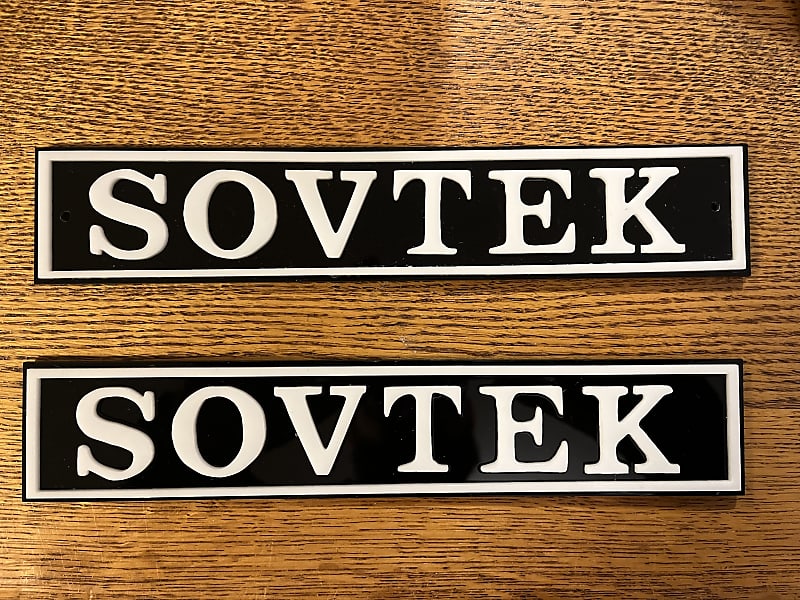 Sovtek Replacement badge 2023 - Black/white | Reverb