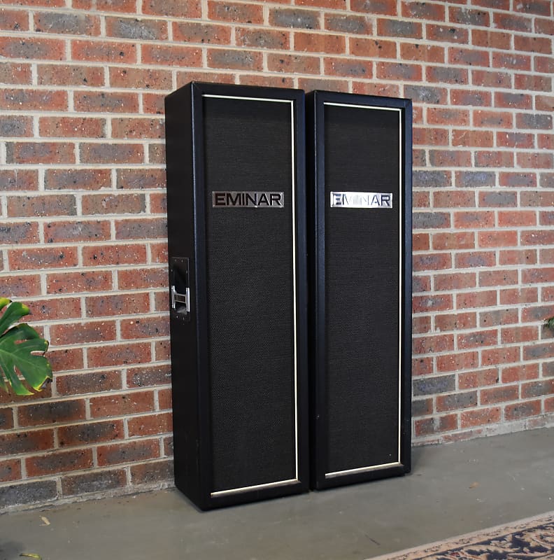 Eminar 4x12 Speaker Columns - Pair - 120w each 1975 | Reverb