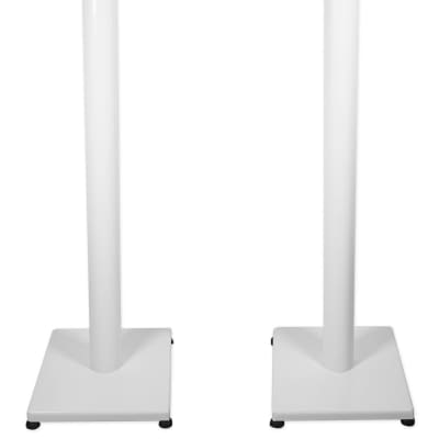 Pair 37” Steel White Stands For Yamaha HS8 Studio Monitors | Reverb