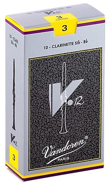 Vandoren V12 Bb Clarinet Reeds 3 10 Box | Reverb