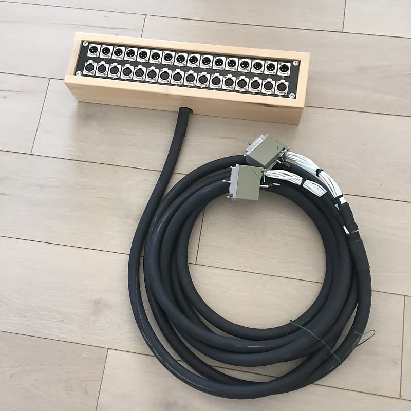 16 channel XLR elco panel patchbay - Wood | Reverb
