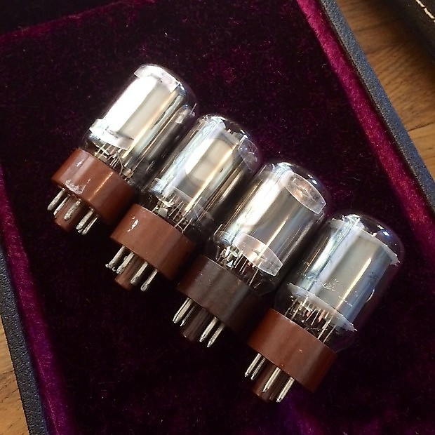 Vintage matched quad Tung-Sol/ GE 6L6- wgb 5881 1960 x4 | Reverb