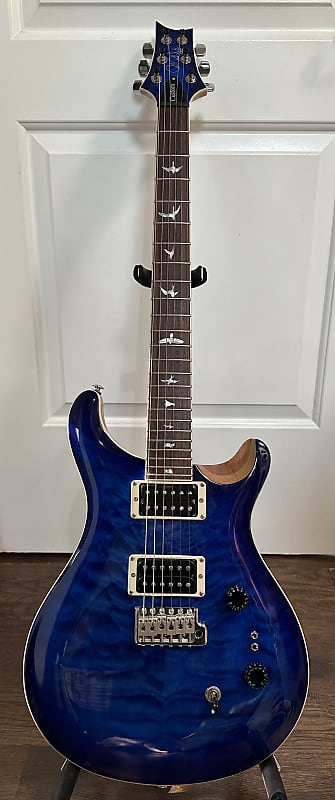 PRS SE Custom 24-08 Faded Blue Burst SweetWater Exclusive | Reverb