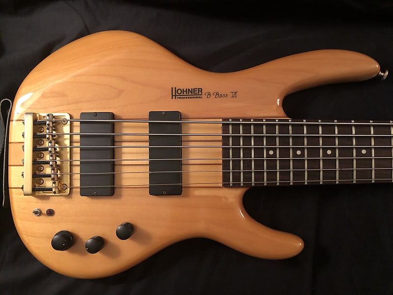 Hohner Bass B Bass VI 1990s - Oak | Reverb