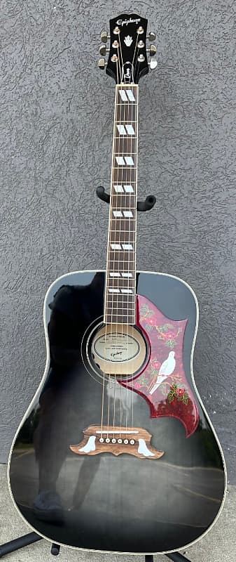 Epiphone Dove Studio Solid Top Dreadnought Acoustic Electric | Reverb