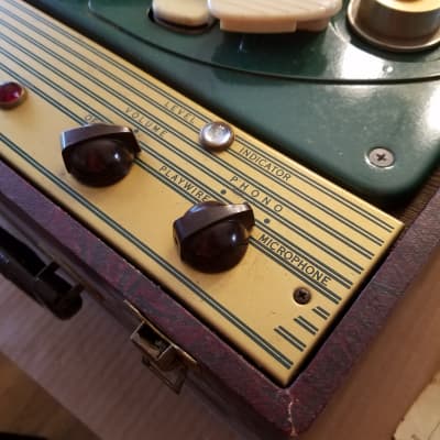 Air King Wire Recorder Turntable Tube Amp Portable A750-1 | Reverb