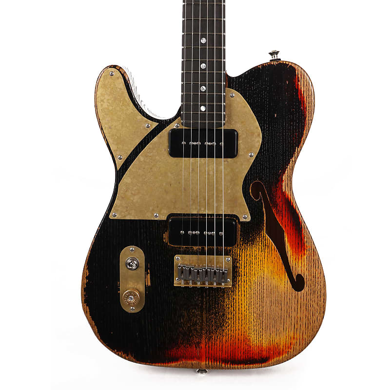 Paoletti Nancy Left-Handed Electric Guitar Sunburst 2024 | Reverb