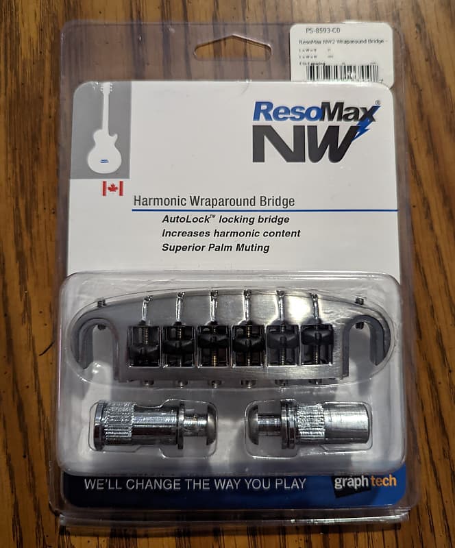Resomax NW2 Wraparound Bridge With String Saver Saddles, | Reverb