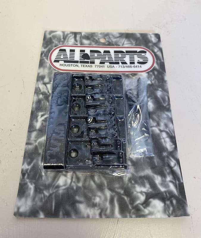 NOS Allparts High Mass 8 string bass bridge Black | Reverb UK