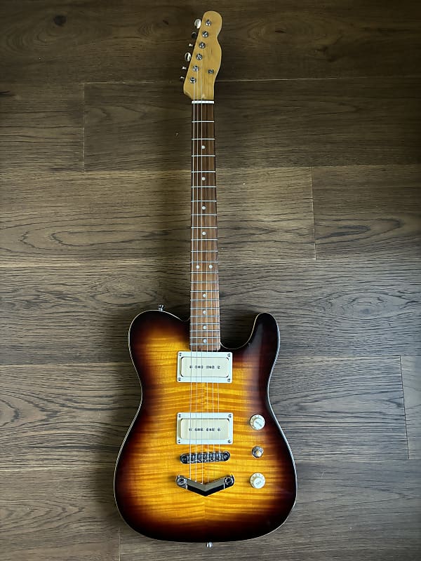 Custom Tele-Style Guitar Tobacco Sunburst | Reverb