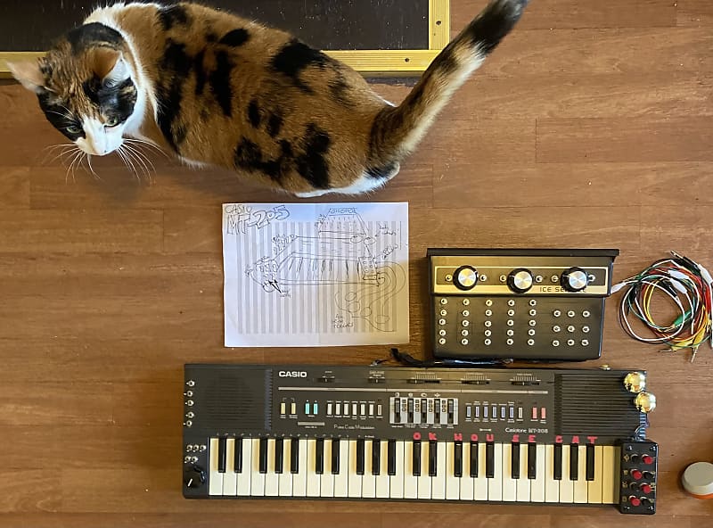 OK Housecat Circuit Bent Casio MT-205 with Ice Bucket Patch | Reverb