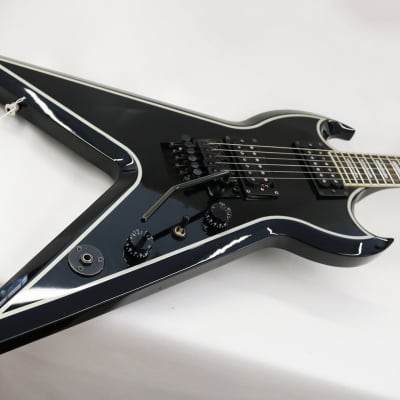 Dean SplitTail Black Electric Guitar, with Floyd Rose & | Reverb