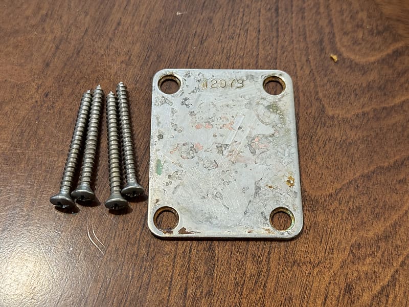 Fender Clapton Repro Relic Stratocaster Neck Plate Brownie | Reverb