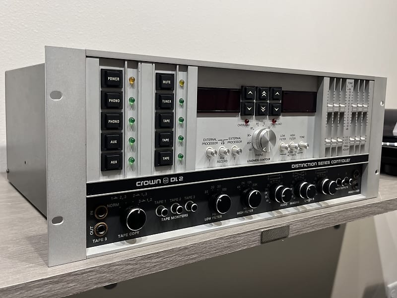 Crown DL-2 Preamp & Controller w/ DL2 Power Supply and Phono | Reverb