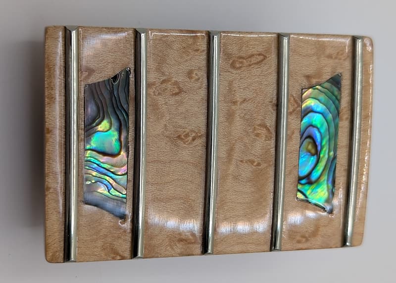 FretBuckle Belt Buckle - Birdseye Maple with Paua Abalone | Reverb