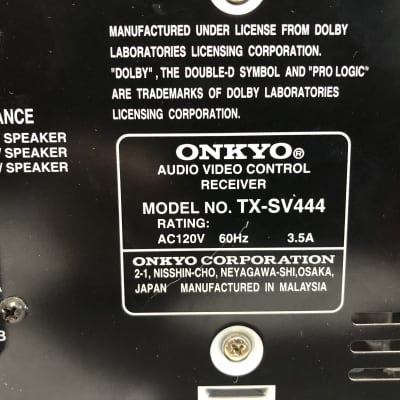 Onkyo TX-SV444 Receiver HiFi Stereo Vintage Audiophile Phono | Reverb