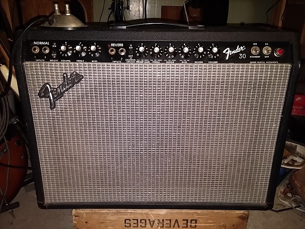 Early 1980s hand-wired Fender 30 2x10 Guitar Amp w/original | Reverb