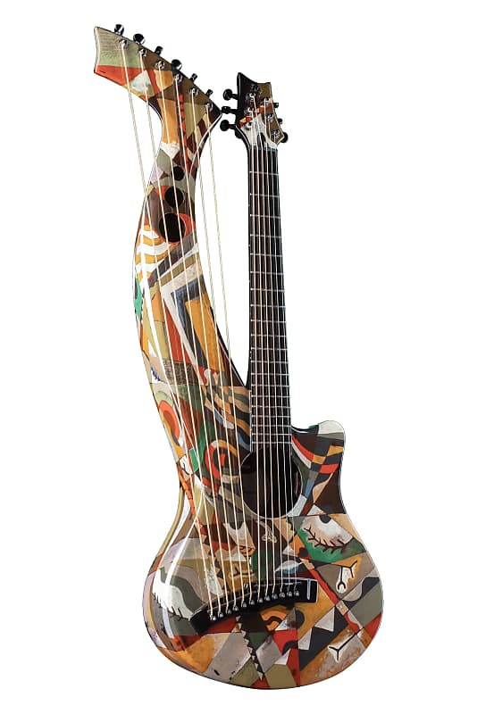 Synergy X7 | Carbon Fiber Parlor size travel Harp Guitar | Reverb UK