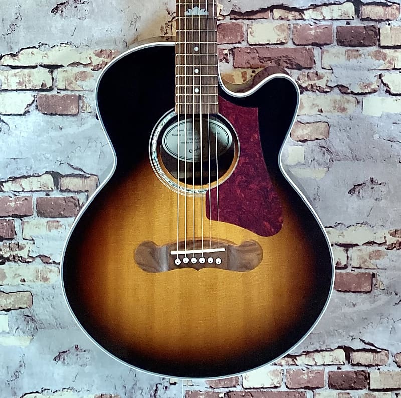Epiphone J200 EC Studio Parlour 2021 ish - Vintage Sunburst | Reverb
