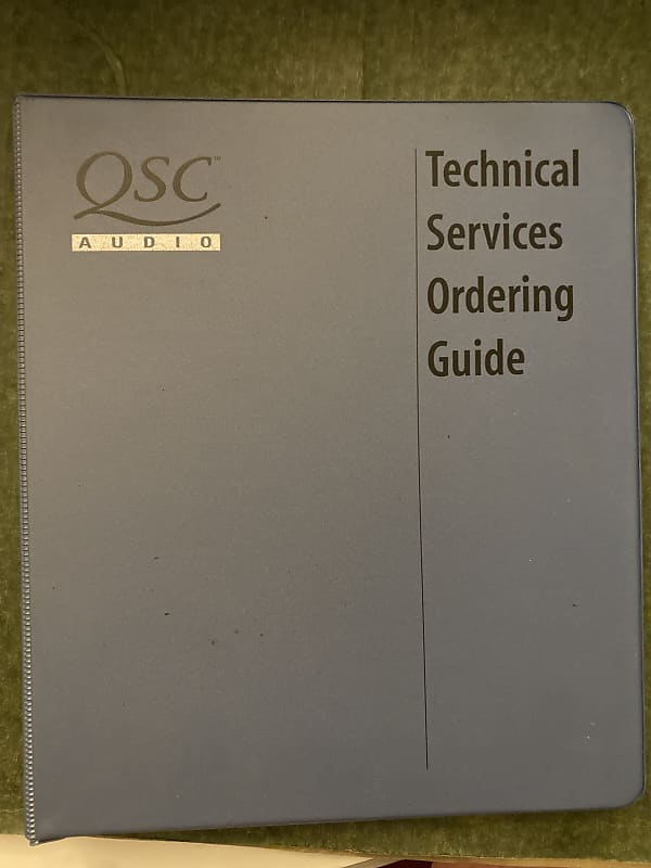 QSC Technical Services Ordering Guide 2000 | Reverb