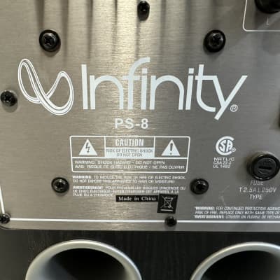Infinity PS-8 Powered Subwoofer Bass Sub Home Theater | Reverb
