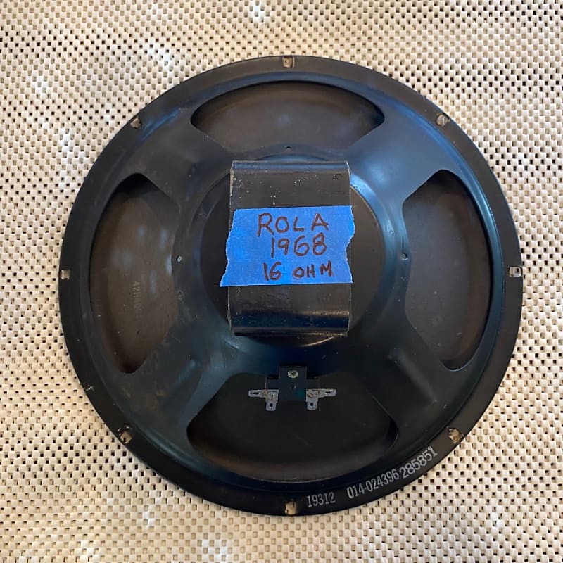 ROLA 12" - 16 ohm - 25 watt Alnico Speaker - 1968 | Reverb