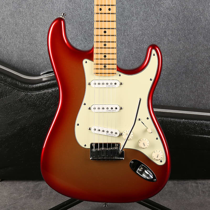 Fender American Deluxe Strat Sunset Metallic - Kinman Pickups | Reverb