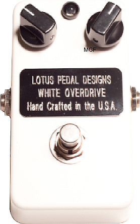 Lotus Pedal Designs White Overdrive Guitar Pedal | Reverb